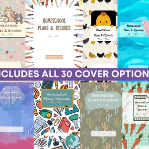 HOMESCHOOL PLANNER/LOG for up to 8 Students- Printable, Color Coded ...