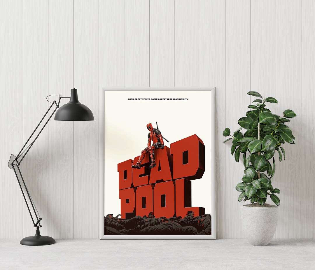 Deadpool Poster Deadpool Ryan Reynolds Minimalist Movie - Etsy