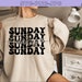 Sunday Svg Png Sunday Tshirt Svg Sunday Png Sunday Cutfile Sunday ...