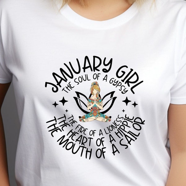 January Girl Svg - Etsy