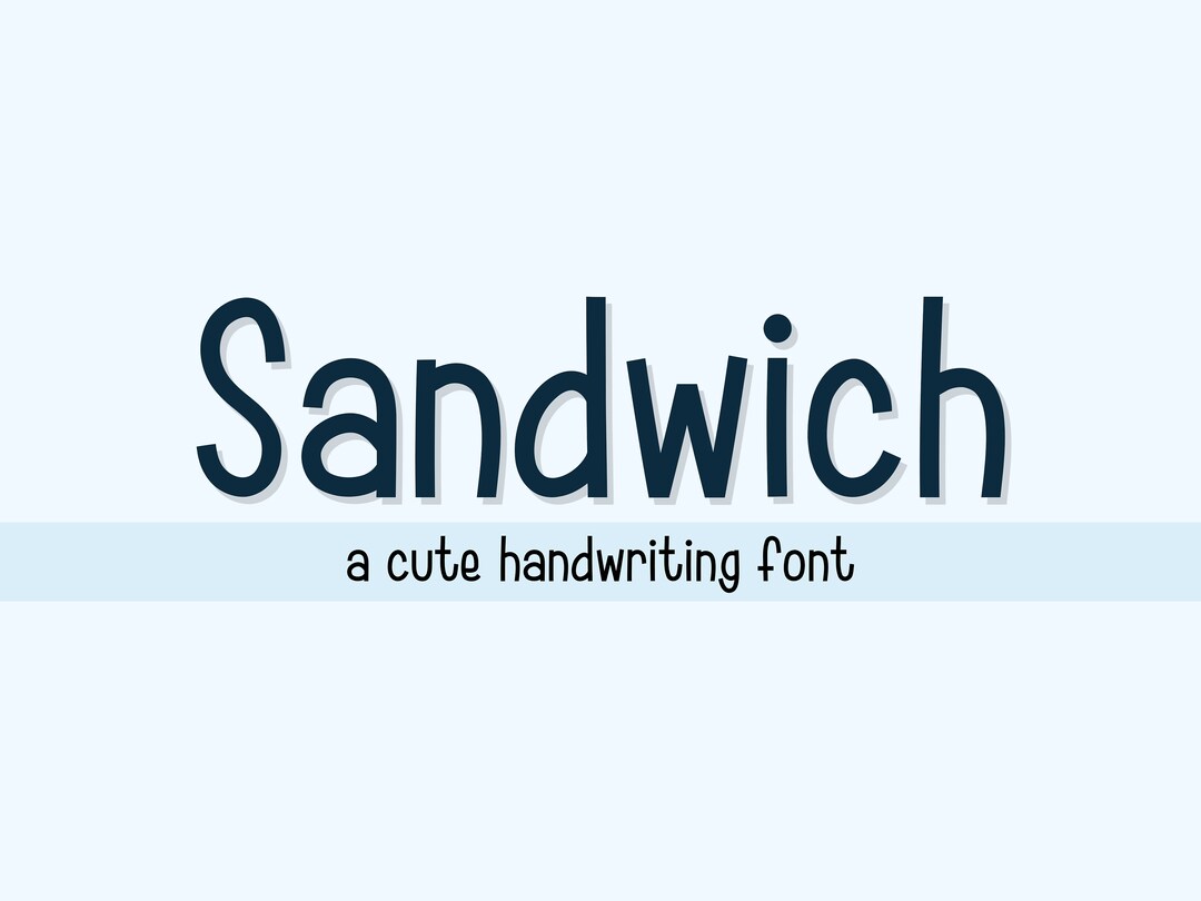 Sandwich Font - Handwriting Font, Cute Font, Cricut Font, Tall Font ...