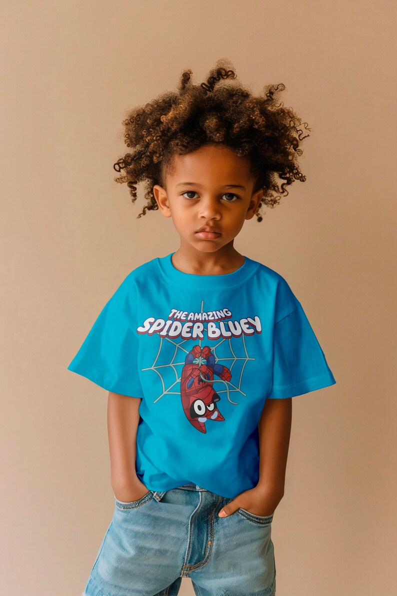 Spider Bluey Collage Vibrant Colors PNG for Sublimation or DTF ...