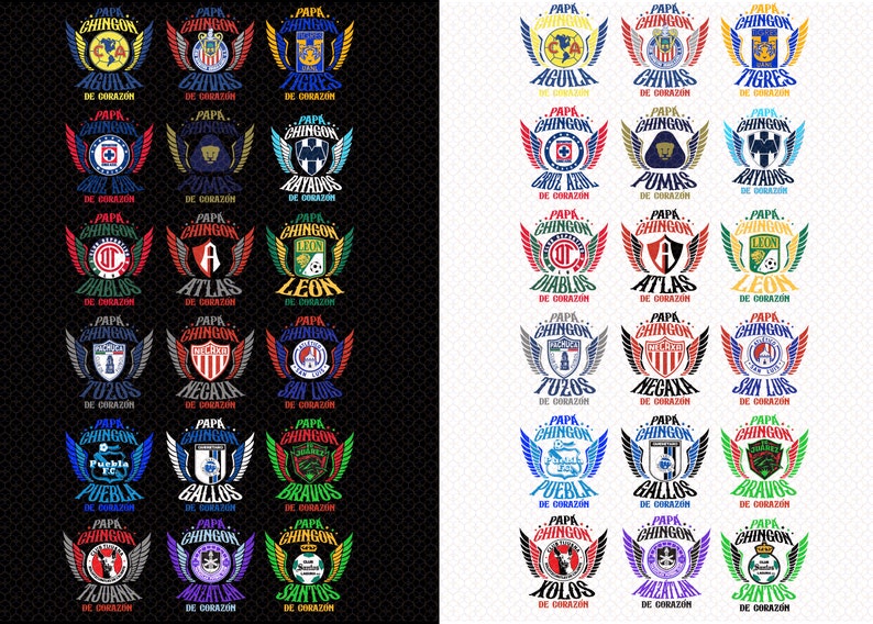 Vectors Papa Chingon Football Soccer Mexico League Editable in Vectors ...