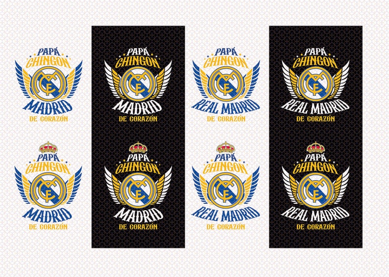 Vectors Papa Chingon Barça and Real M. Football Soccer Madrid Barcelona ...