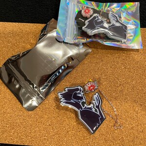 Stolas Look My Way Acrylic Chain Pin With Mini Star Helluva Boss - Etsy