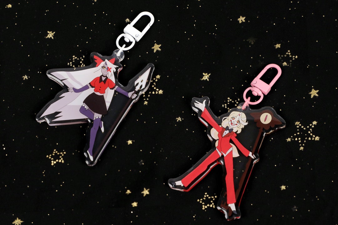 Charlie and Vaggie Keychains - Etsy