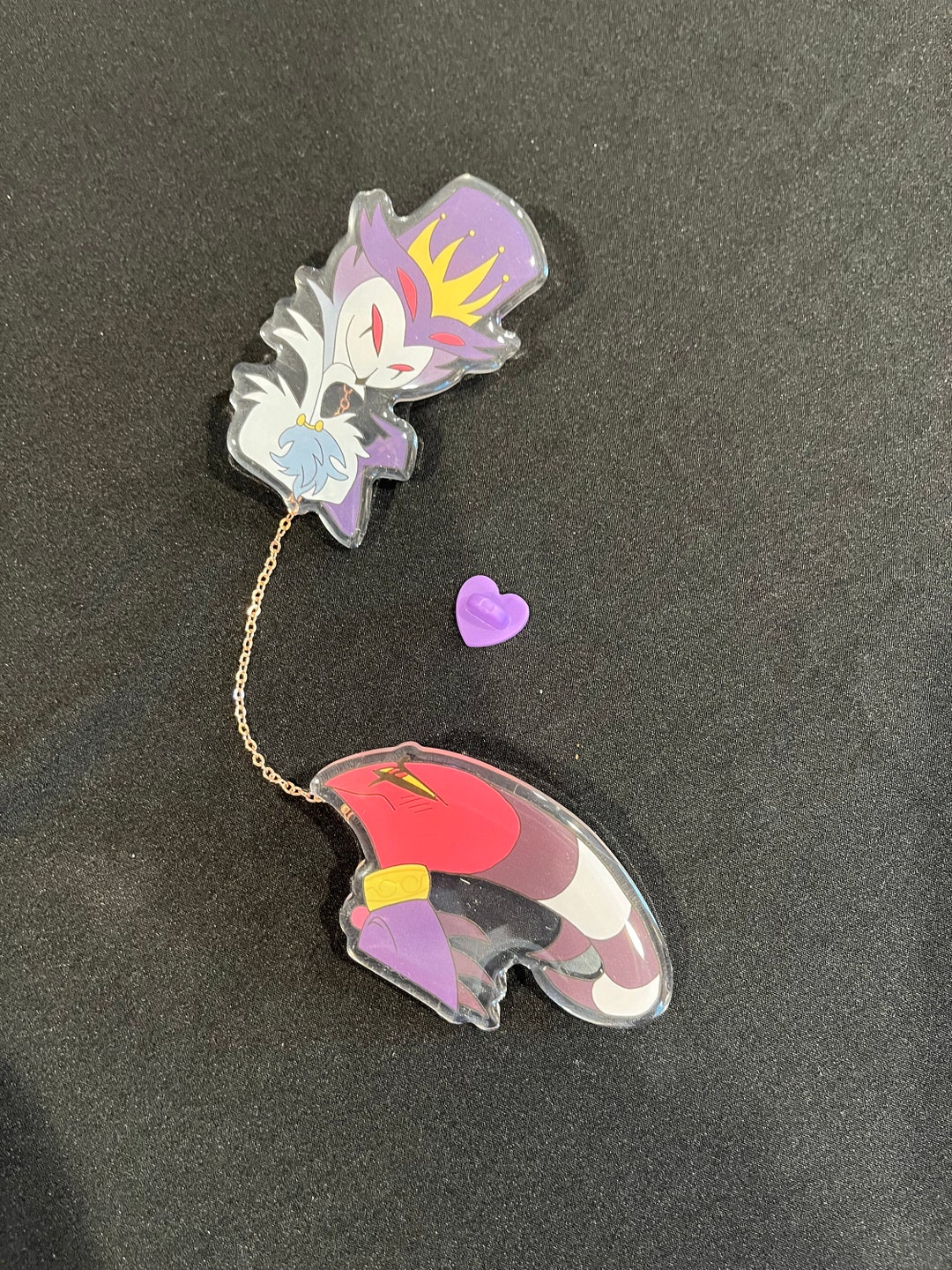 Helluva Boss Truth Seekers Blitz and Stolas Chain Pin Set - Etsy