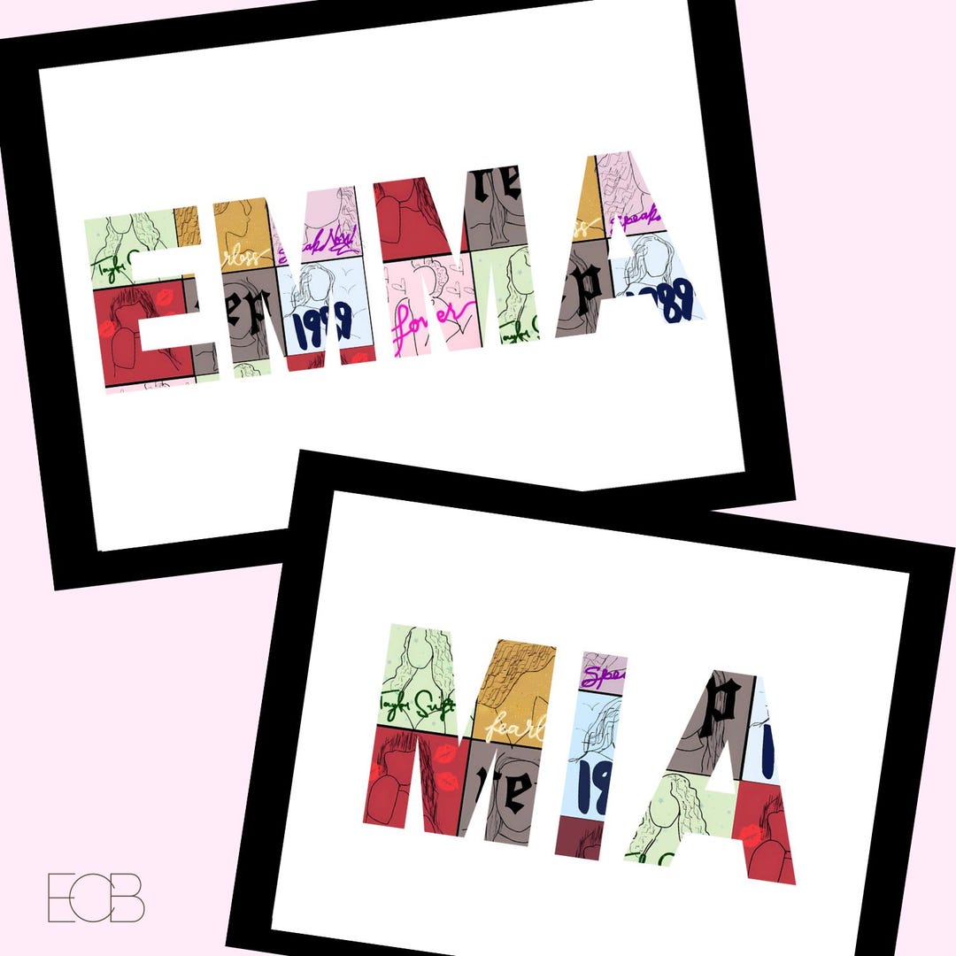 Taylor Swift Inspired Custom Name Sign Perfect Gift for Swifties, Hand ...