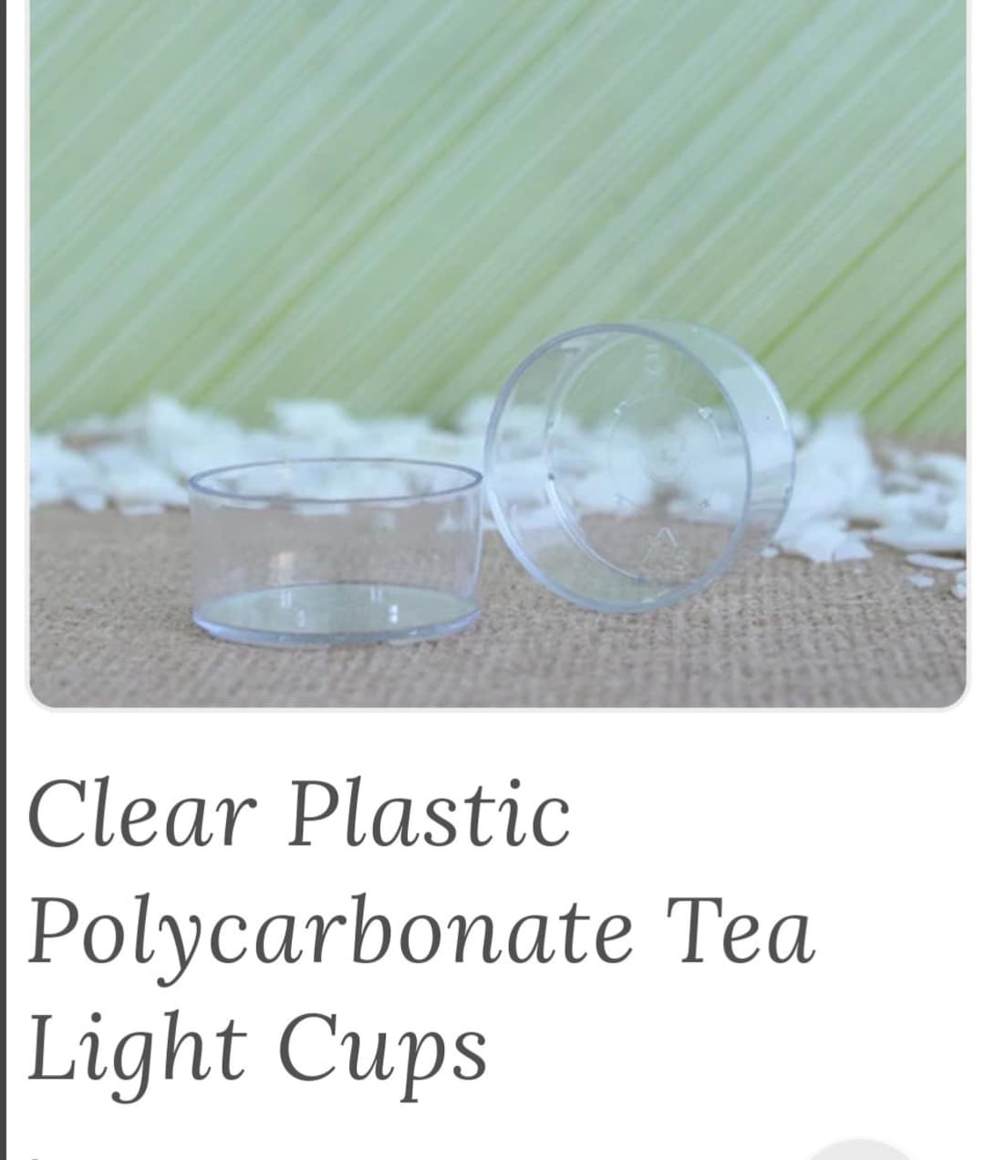 100 Tealight Cups With Soy Wax HTP 83 Pre-tabbed Candle Wicks 1 Height ...