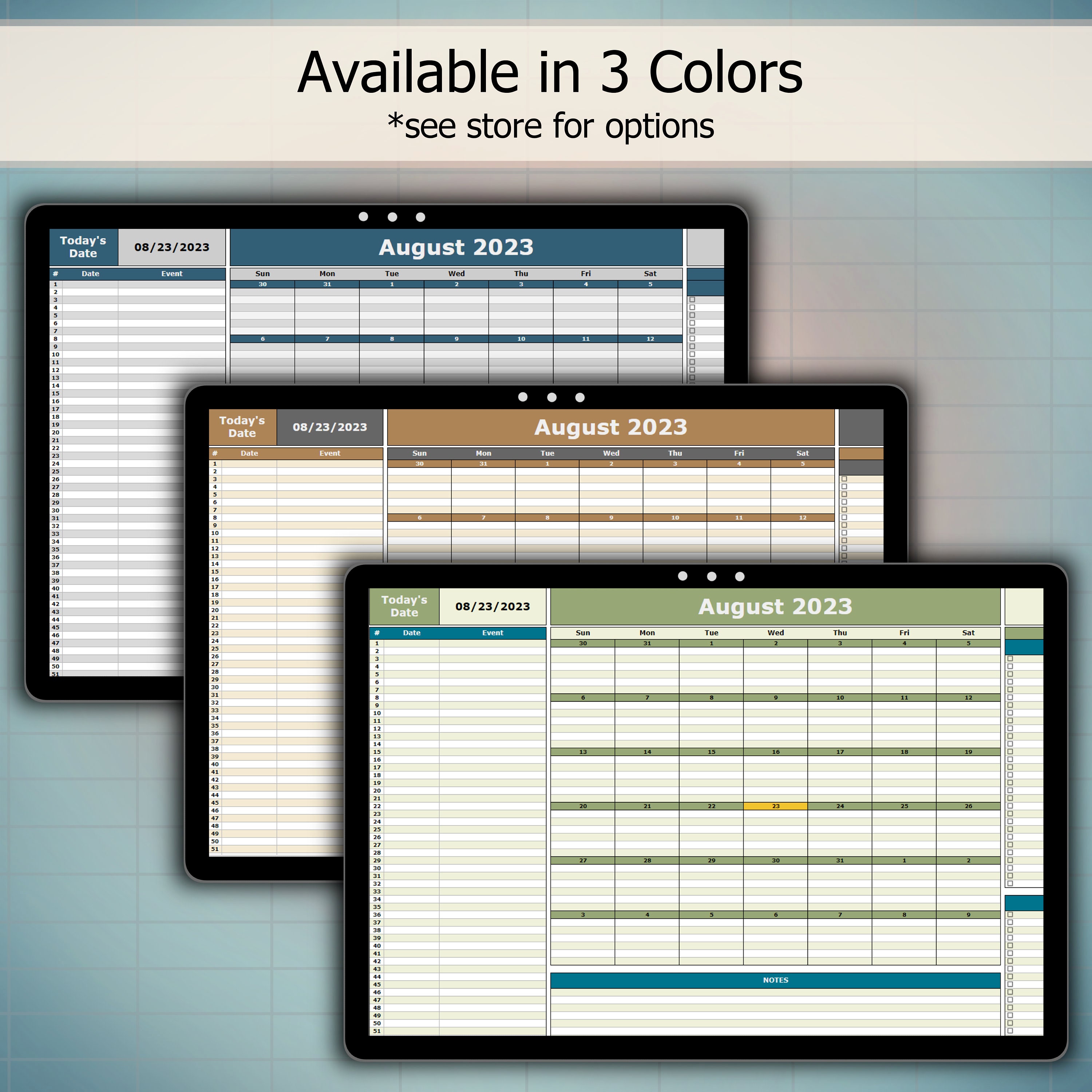 Editable Monthly Calendar Automated Task Planner V1.0 - Etsy