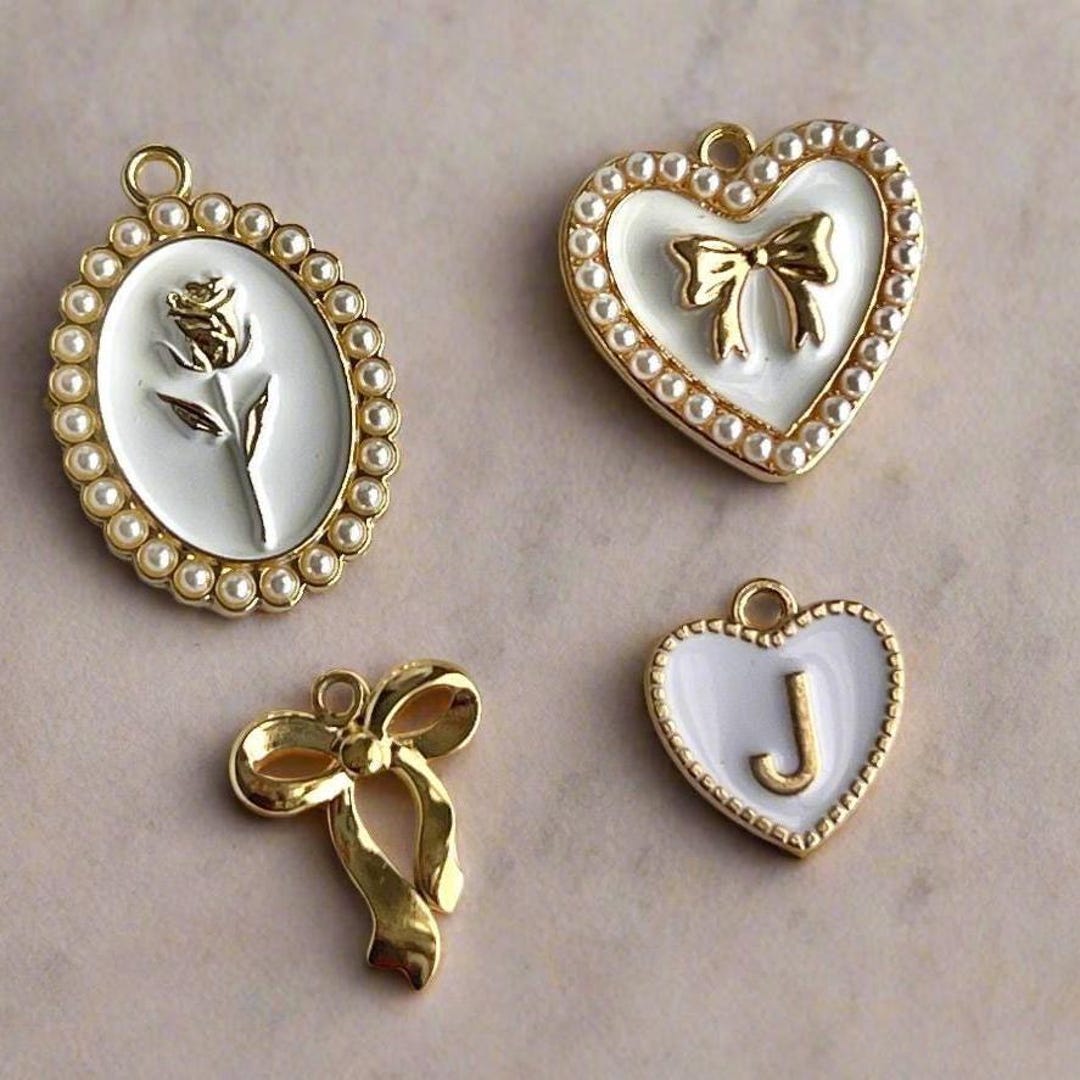 Vintage Style Charm for Bracelet Charm Pack for Jewelry Making Coquette ...