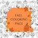 Hello Fall Coloring Page Fall Thanksgiving Autumn Pumpkins Coloring ...