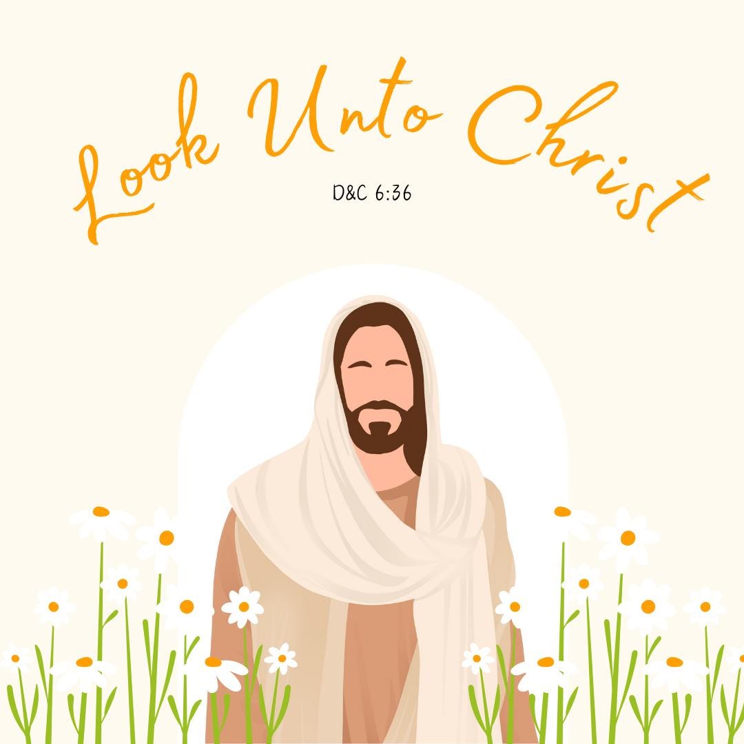 Look Unto Christ Youth Theme Printable Tag - Etsy