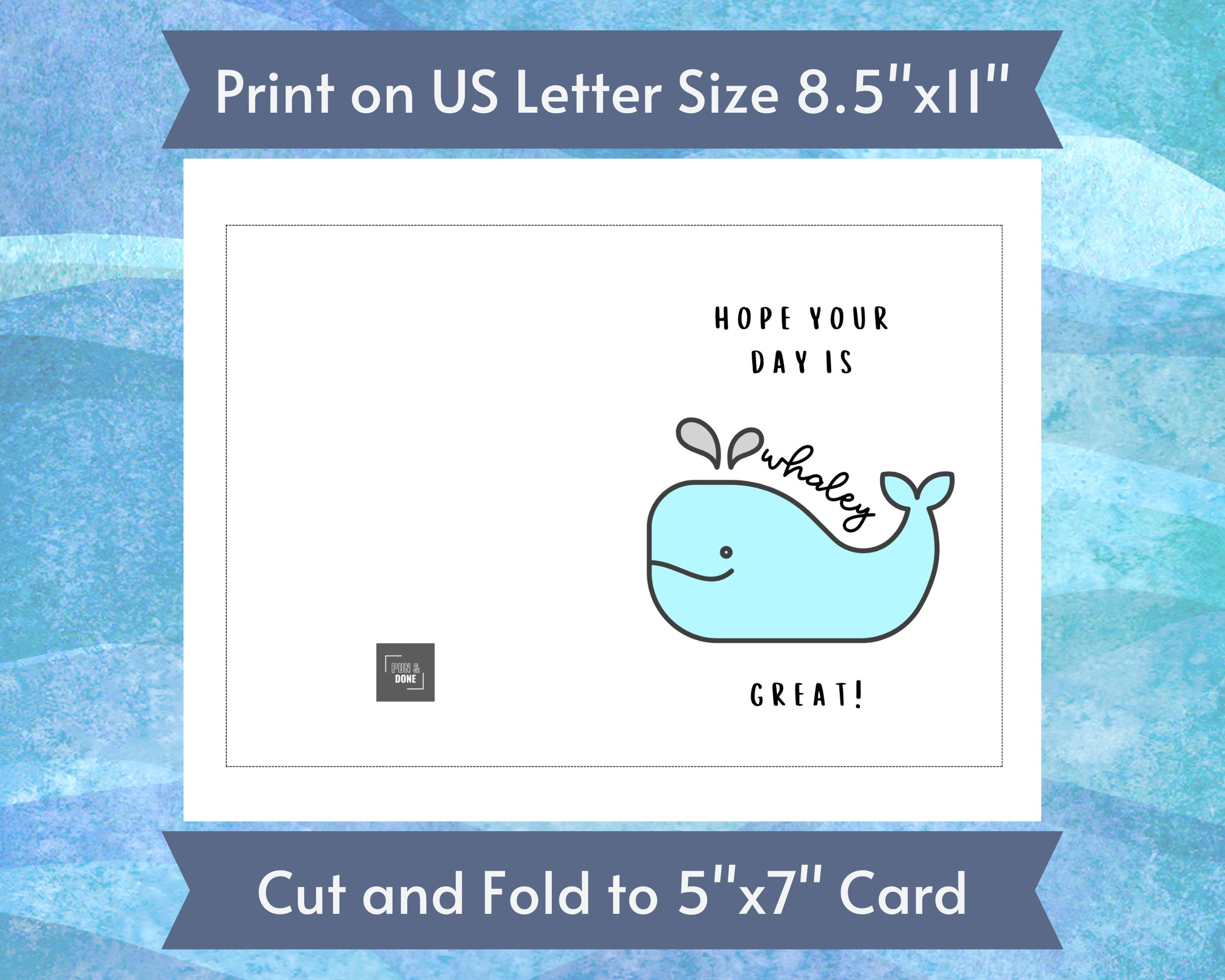 Happy Birthday | Hope Your Day is Whaley Great Printable Greeting Card ...