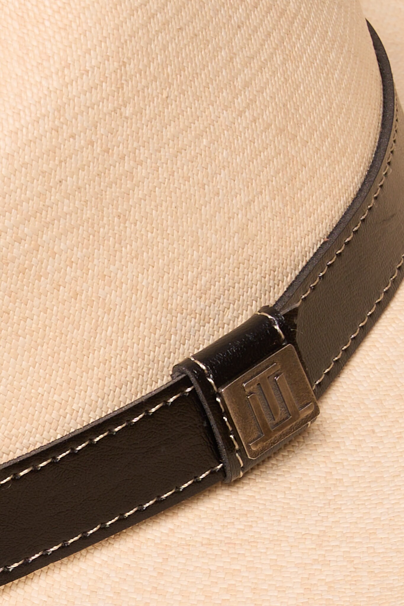 Men Straw Hat and Women's Cap Hat Leather Belt Panama Handmade Panama ...
