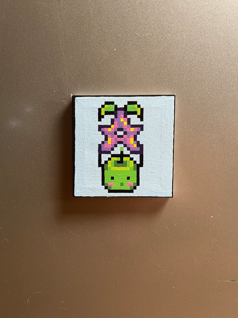Stardew Valley Junimo W/ Stardrop Canvas Painting Handmade - Etsy