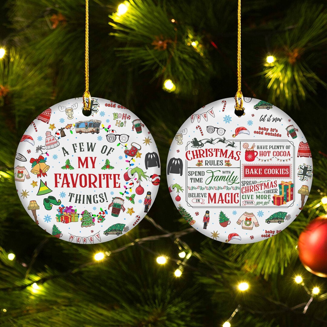 A Few of My Favorite Things Christmas Ornament National - Etsy