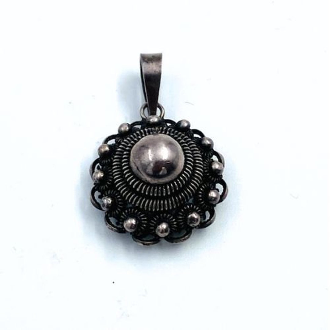 Vintage Large Round Silver 12 Silver Balls Intricate Filigree - Etsy