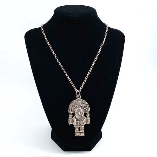 Aztec Inca Vintage Silver Cusco Peruvian Deity Handmade Necklace - Etsy
