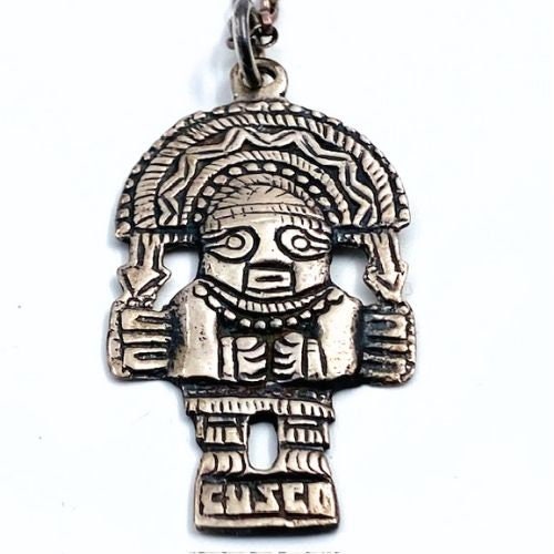 Aztec Inca Vintage Silver Cusco Peruvian Deity Handmade Necklace - Etsy