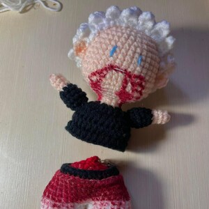 Gojo Satoru Crochet, Handmade Jujutsu Kaisen, Amigurumi Jujutsu Kaisen ...