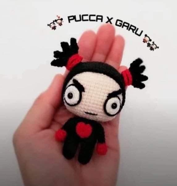Crochet Pucca and Garu Amigurumi Mini Pucca Amigurumi Garu - Etsy