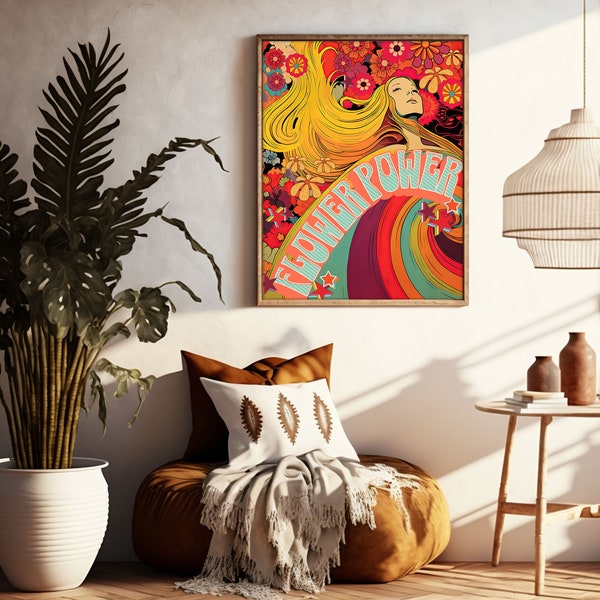 Hippy Poster - Etsy UK