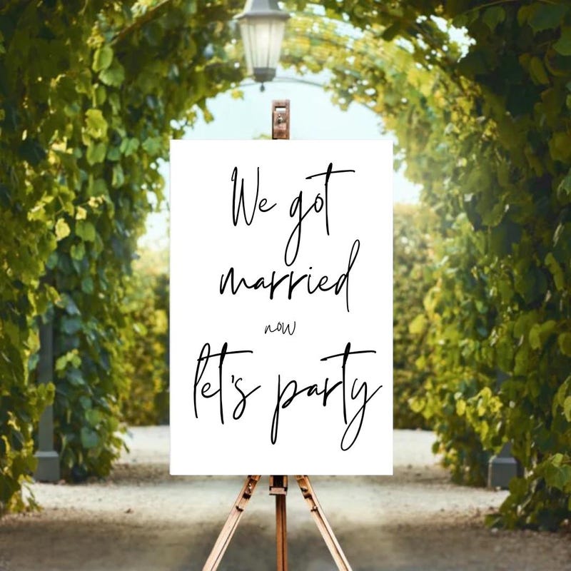 We Got Married - Etsy