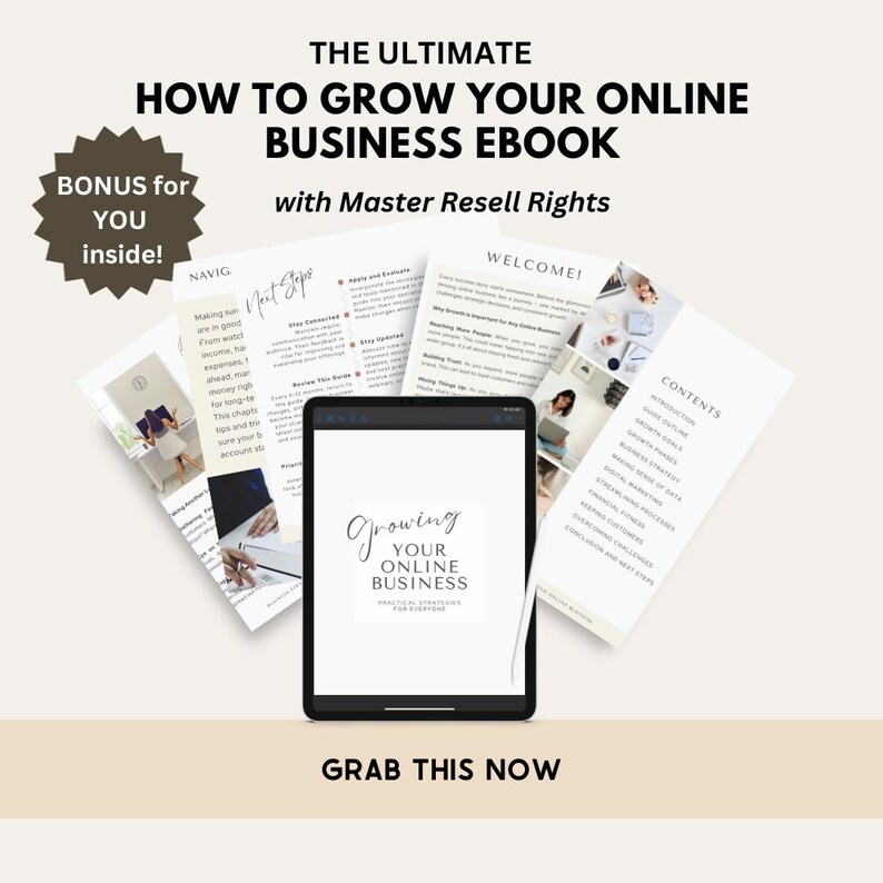 Done for You: How to Grow Your Online Business Ebook L Master Resell Rights Ebook L Ebook ...