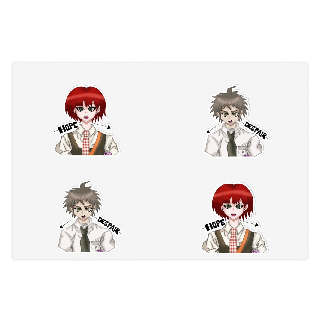 DRV2 Hope and Despair Mahiru Koizumi and Hajime Hinata Sticker Sheet - Etsy