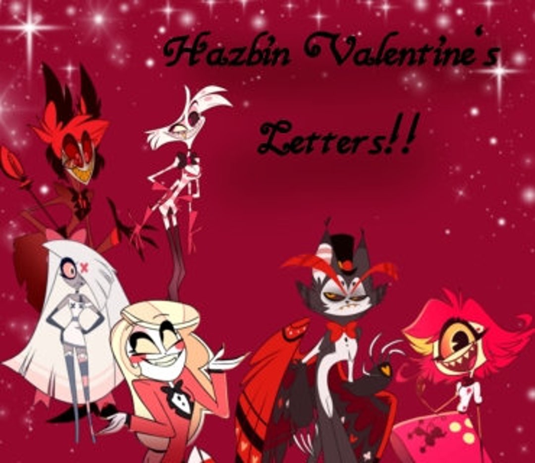 Hazbin Hotel Comfort Character Valentine's Letter (read Description) - Etsy