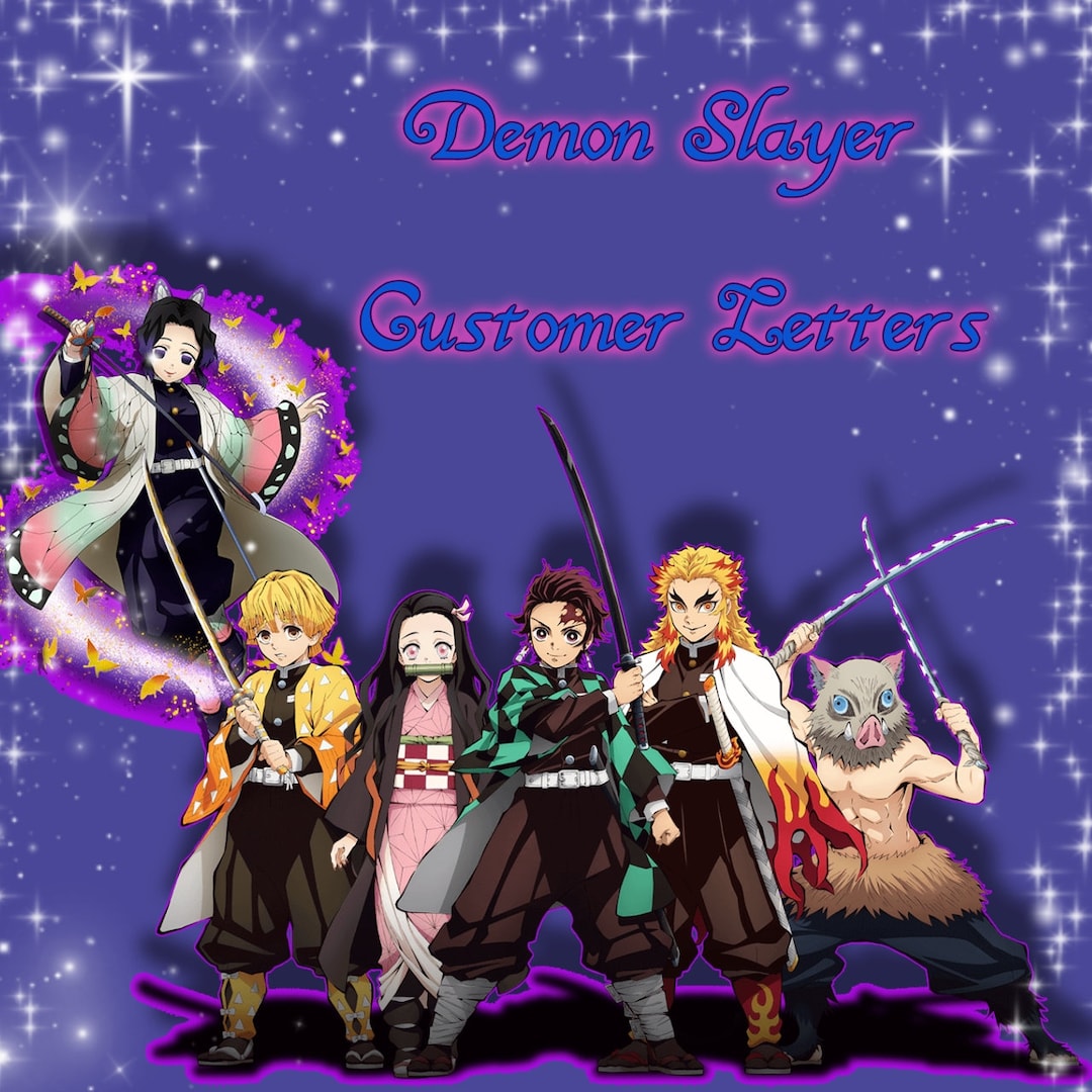 Demon Slayer Custom Comfort Letters; for Any Occasion,digital Download ...