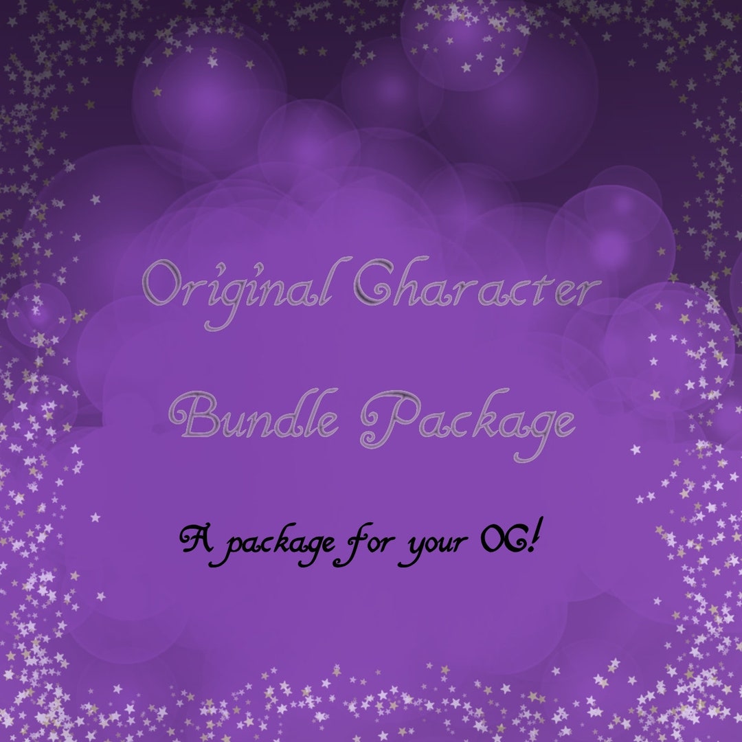OC Bundle Package;original Character Care Package - Etsy