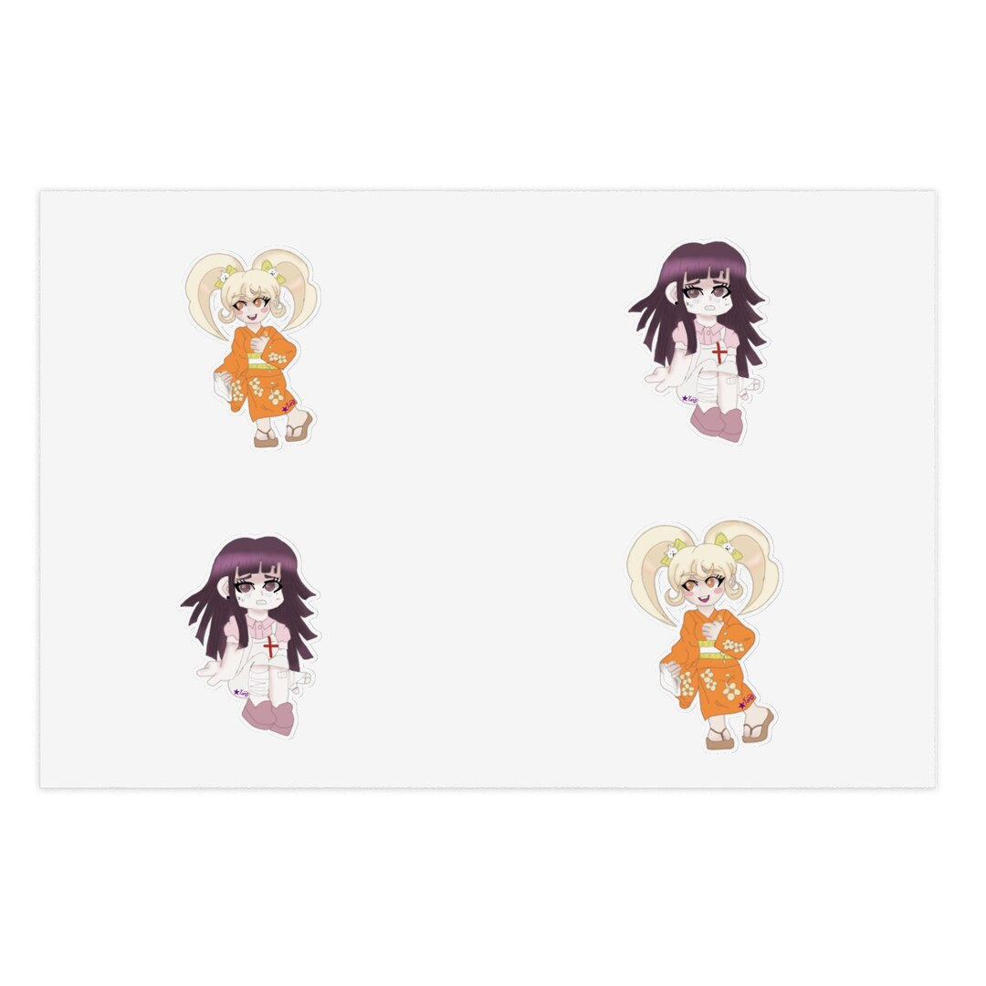 Danganronpa DRV2 Chibi Hiyoko and Mikan Sticker Sheets - Etsy