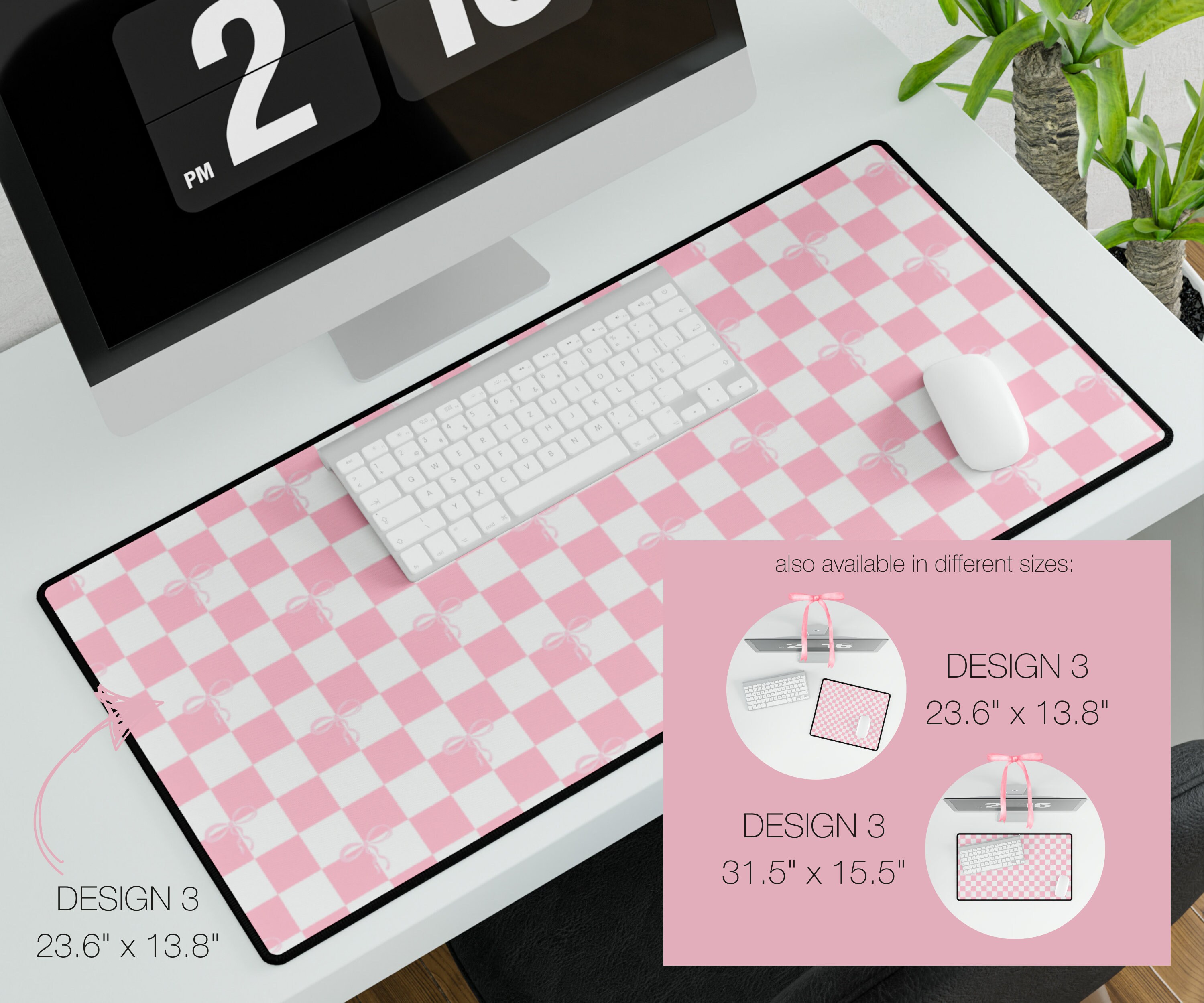 Cottagecore Desk Mat, Coquette Room Decor, Cute Office Decor, Work From ...