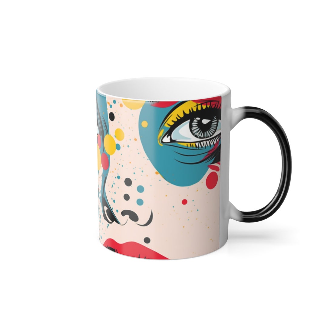 Woman Staring Color Morphing Mug, 11oz - Etsy