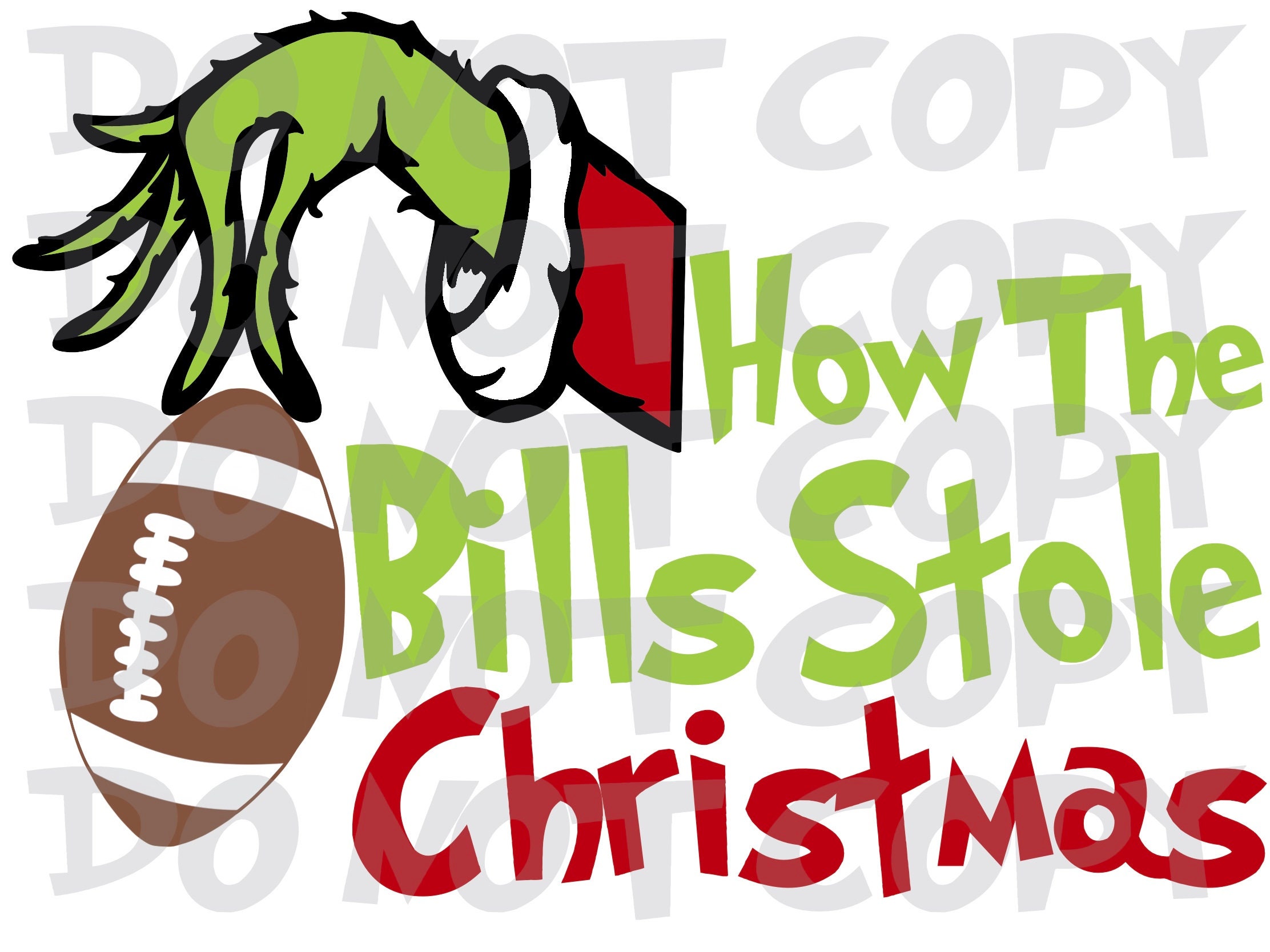 How The Bills Stole Christmas Svg And Png Buffalo Christmas Svg Grinch