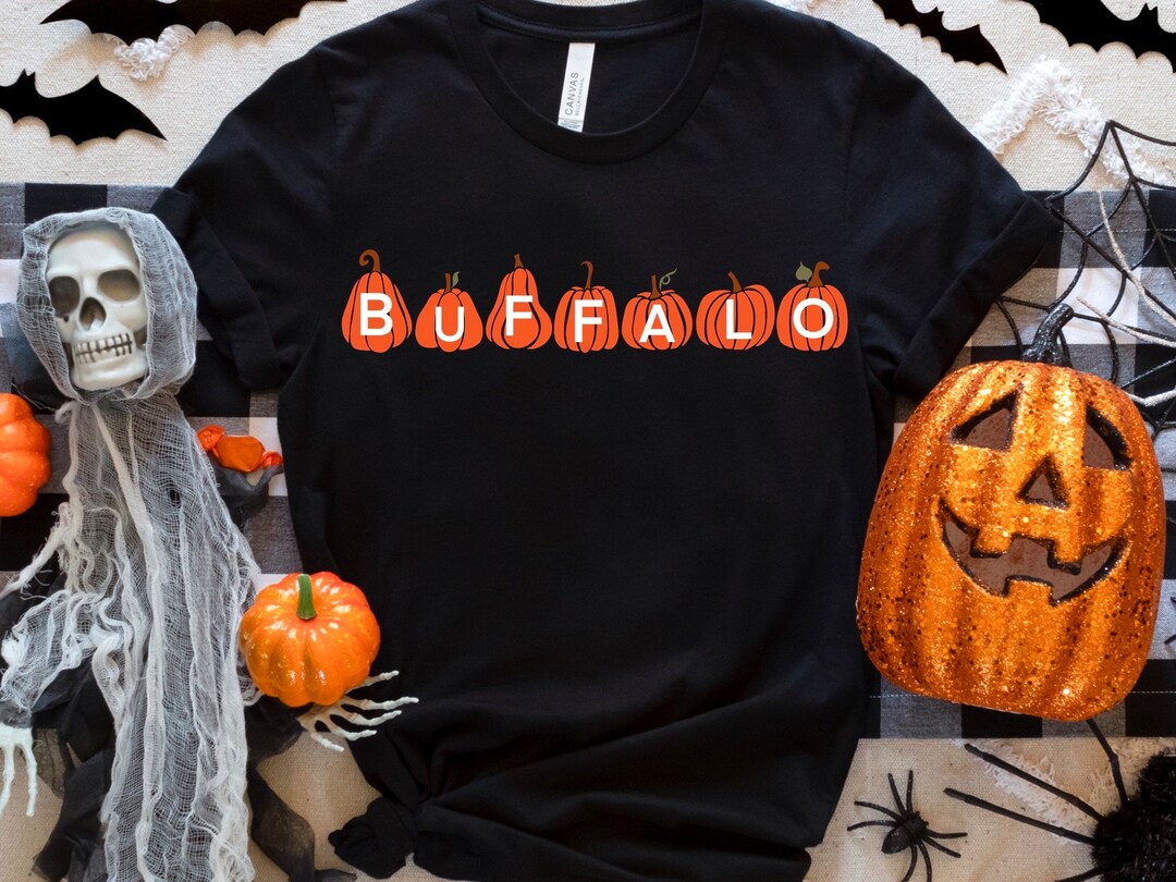 Buffalo Halloween SVG & PNG Buffalo Pumpkin SVG Buffalo Jack-o-lantern ...