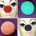 Foam Sponge Clown Nose Red Pink Blue Black Orange Yellow Silly Costume ...