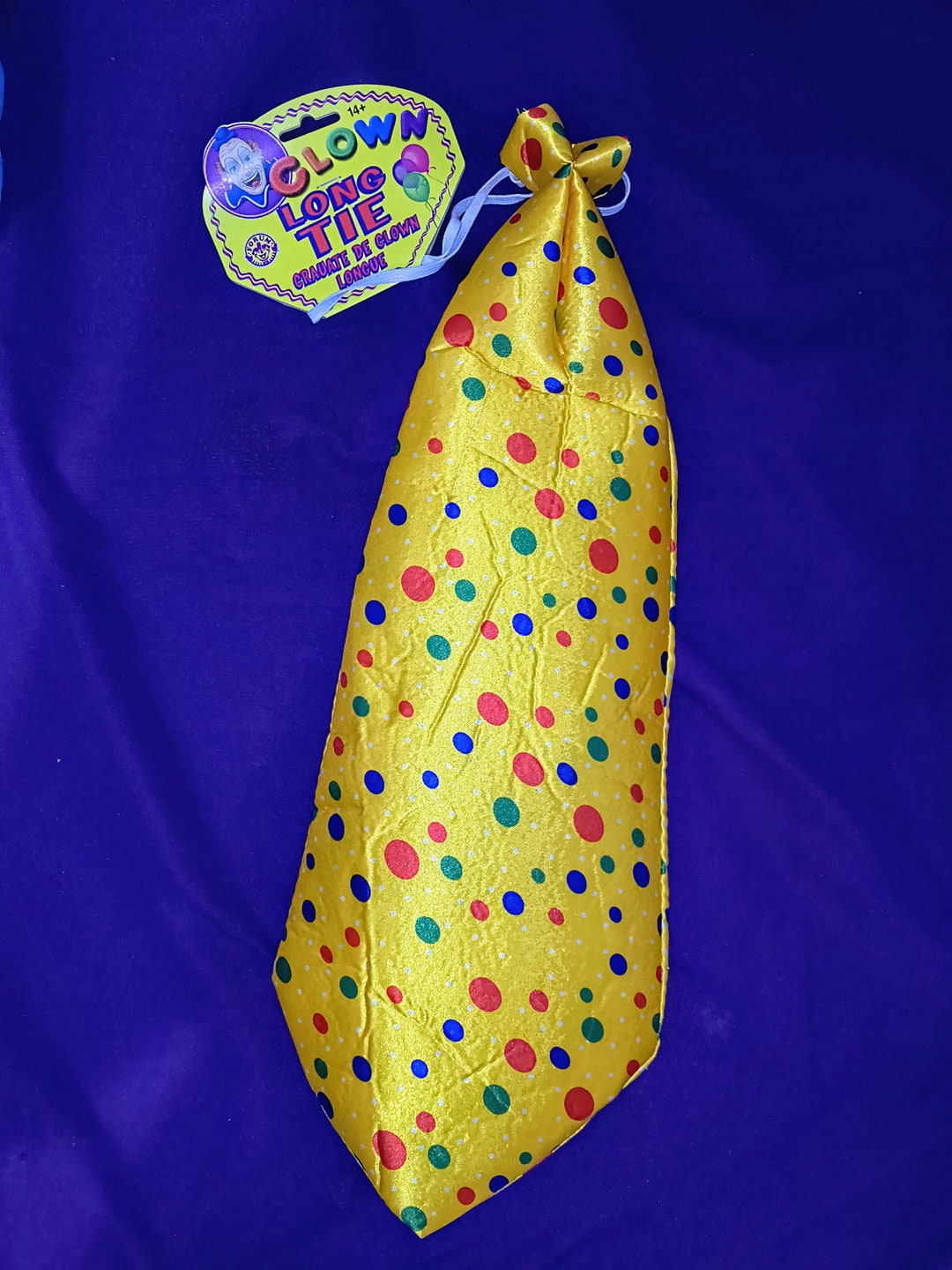 Long Jumbo Dotted Clown Costume Neck Tie Accessory by Rayven the Clown ...