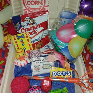 Circus Carnival Clown Mystery Box by Rayven the Clown Topsy Turvy ...
