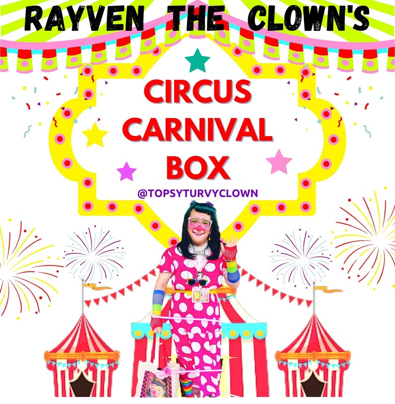 Circus Carnival Clown Mystery Box by Rayven the Clown Topsy Turvy ...
