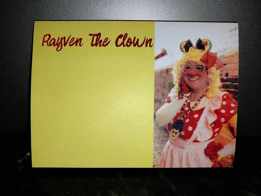 Topsy Turvy the Clown Sticky Notes Notepad by Rayven the Clown Topsy ...