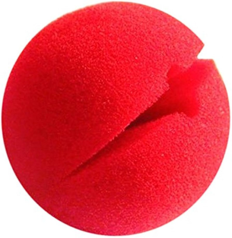 Foam Sponge Clown Nose Red Pink Blue Black Orange Yellow Silly Costume ...