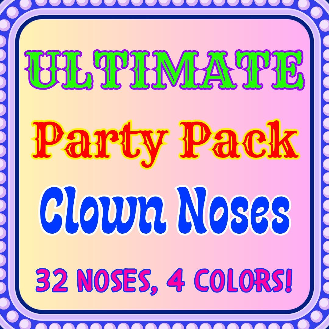 Ultimate Party Pack 32 Foam Clown Noses Assorted Colors by Rayven the ...