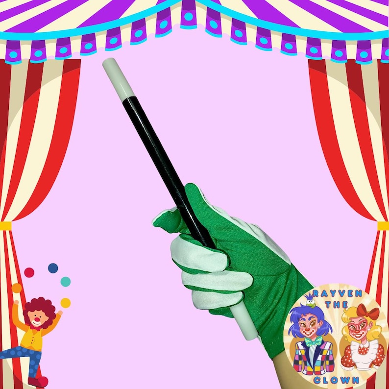 Magic Wand Plastic Toy Magician Entertainer Prop by Rayven the Clown ...