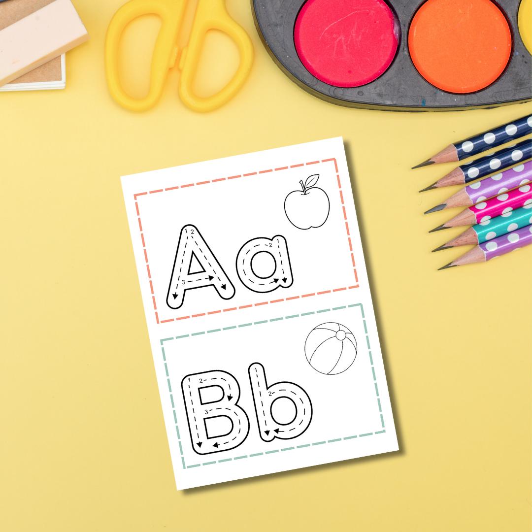 Alphabet Tracing Cards – A to Z Printable PDF | Preschool Handwriting ...