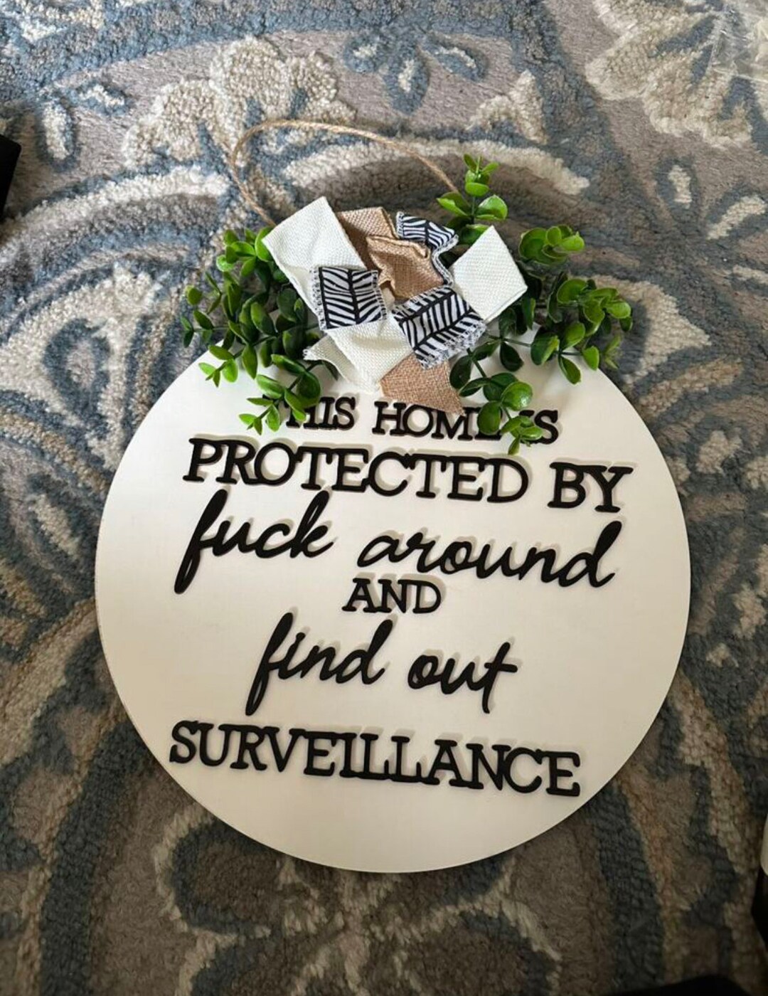 Funny and Graphic Wall Decor for Front Door - Etsy