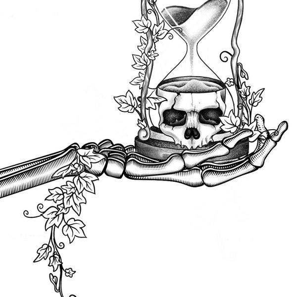 Skeleton Hourglass - Etsy