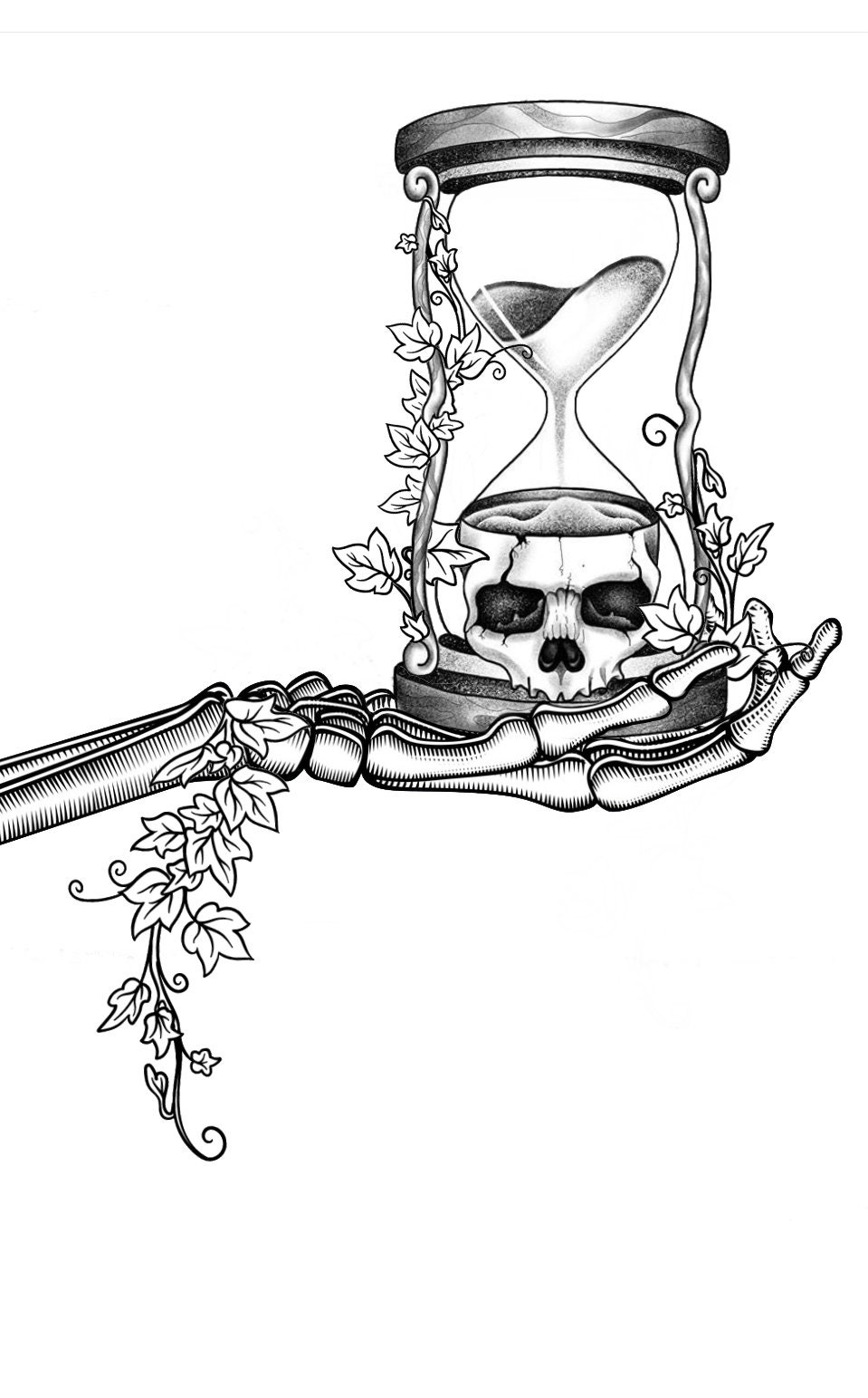 Evil Hourglass Drawings